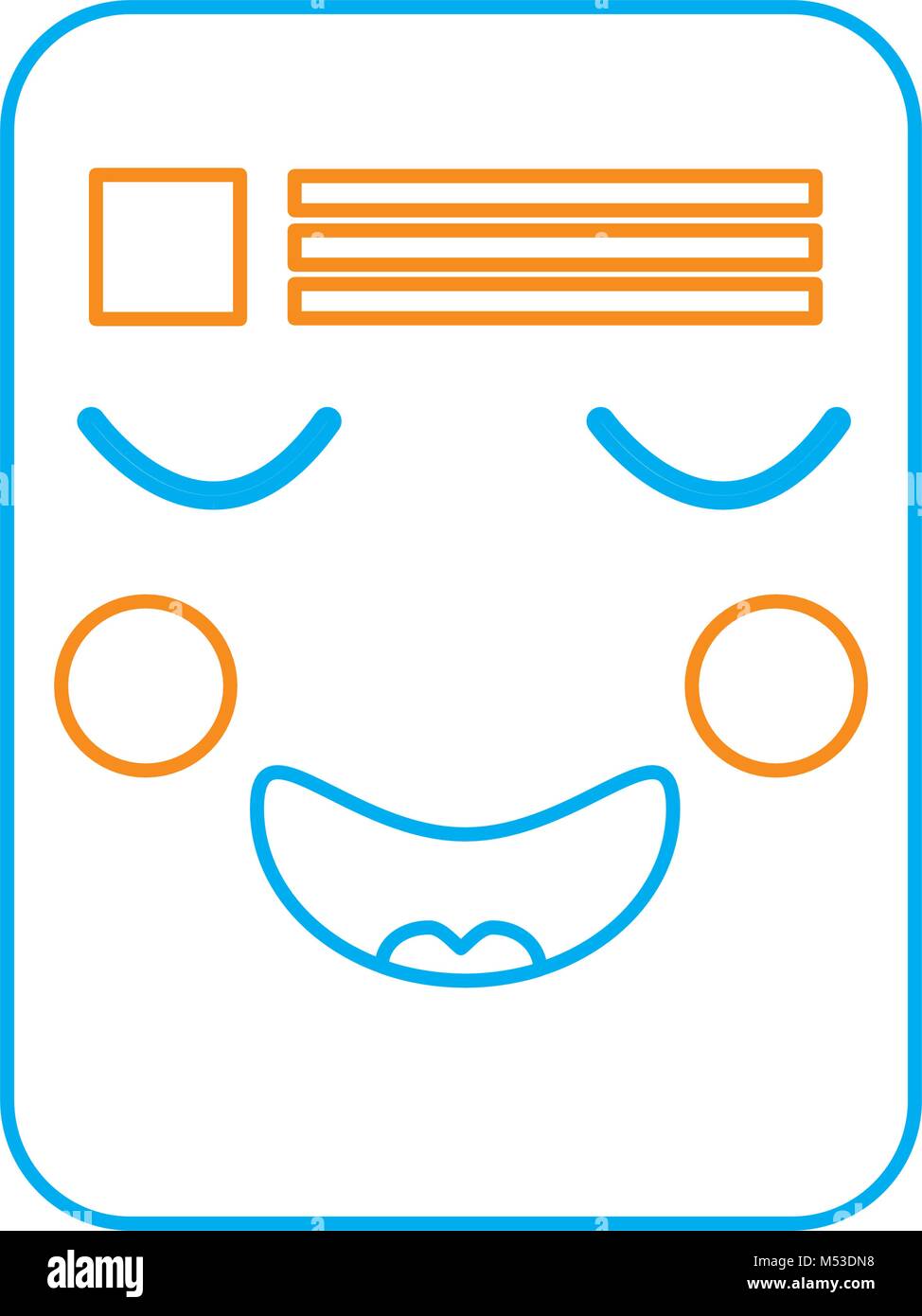 document happy emoji icon image Stock Vector Image & Art - Alamy