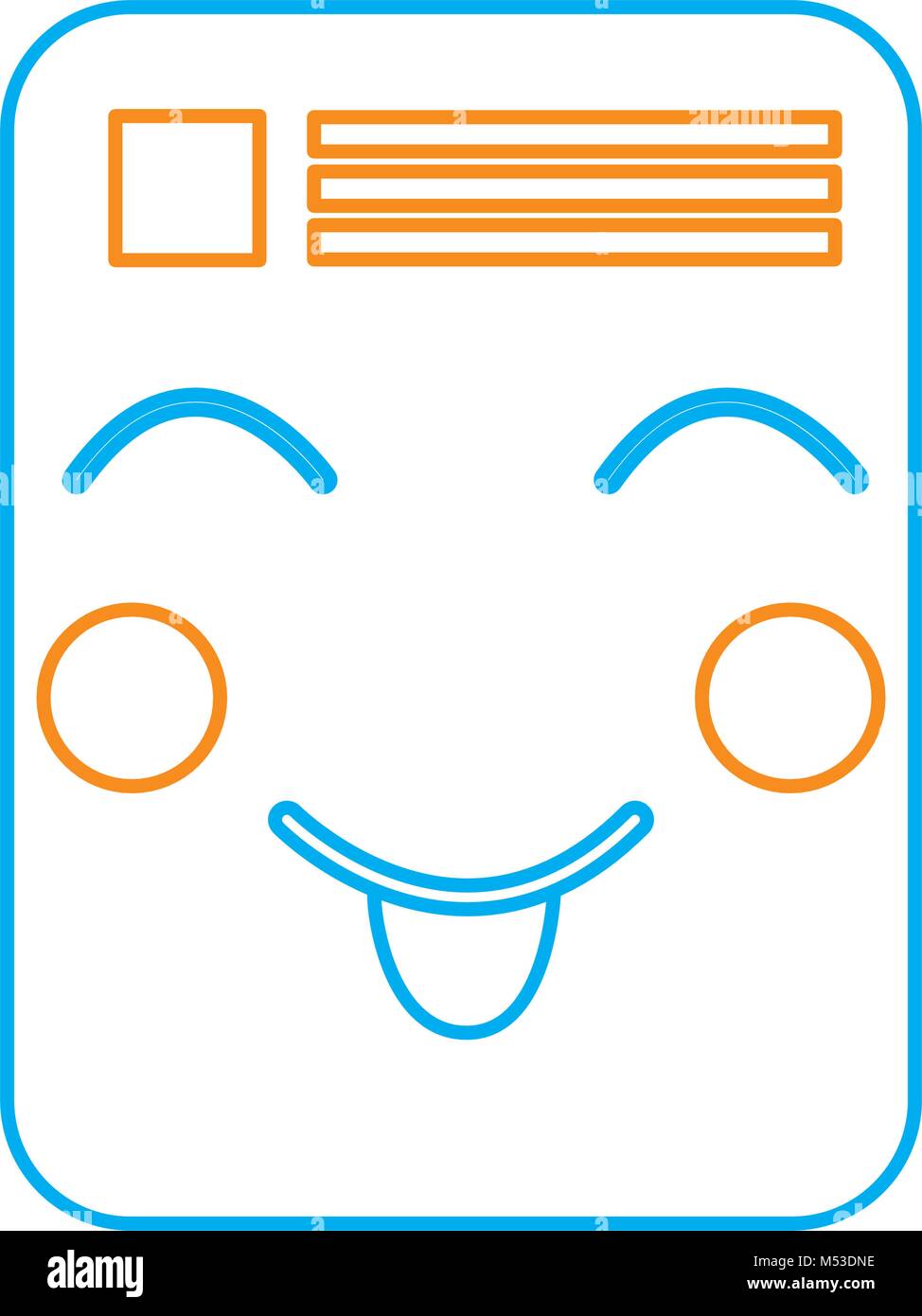 document happy emoji icon image Stock Vector Image & Art - Alamy