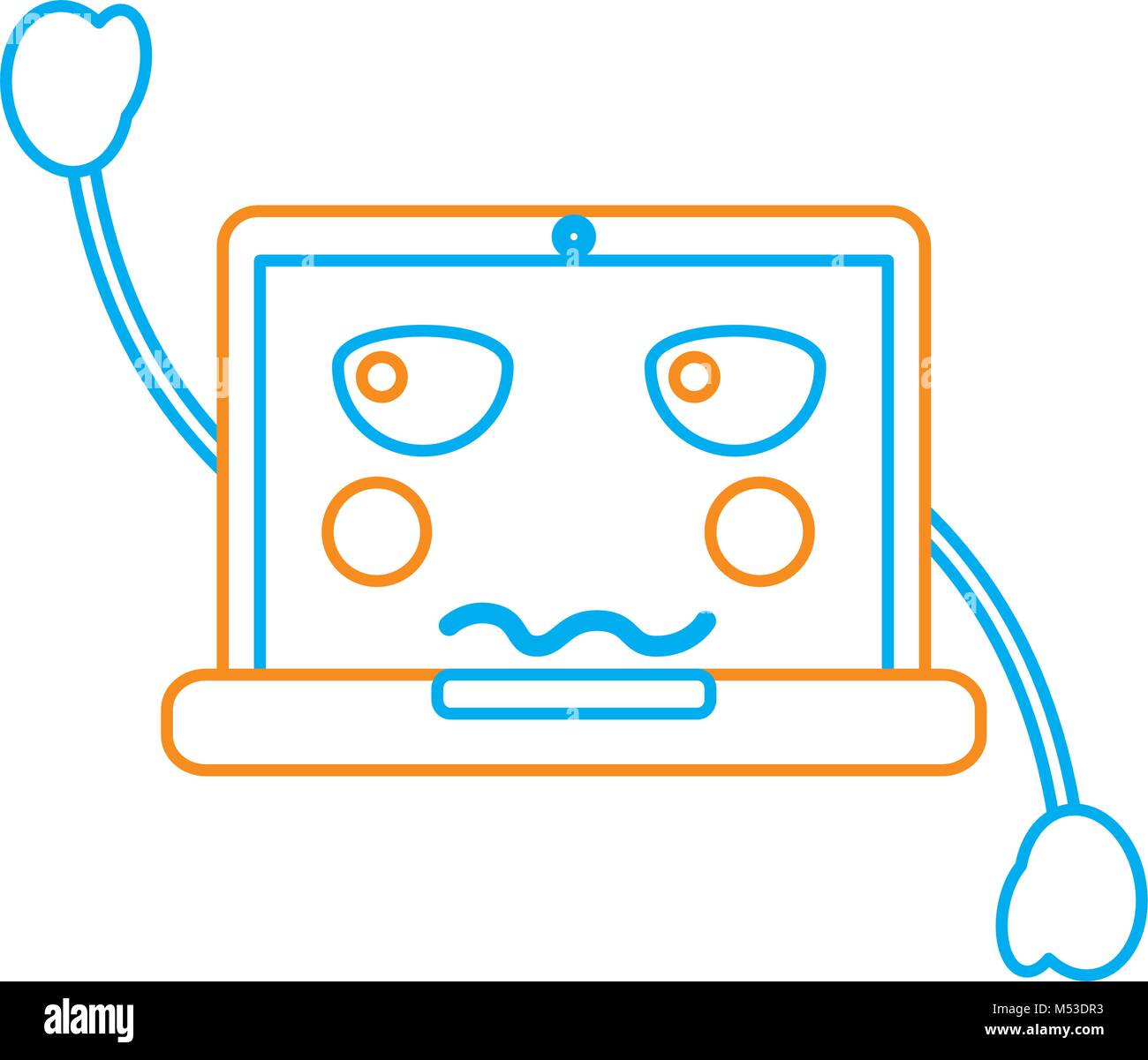 laptop angry computer emoji icon image Stock Vector Image & Art - Alamy
