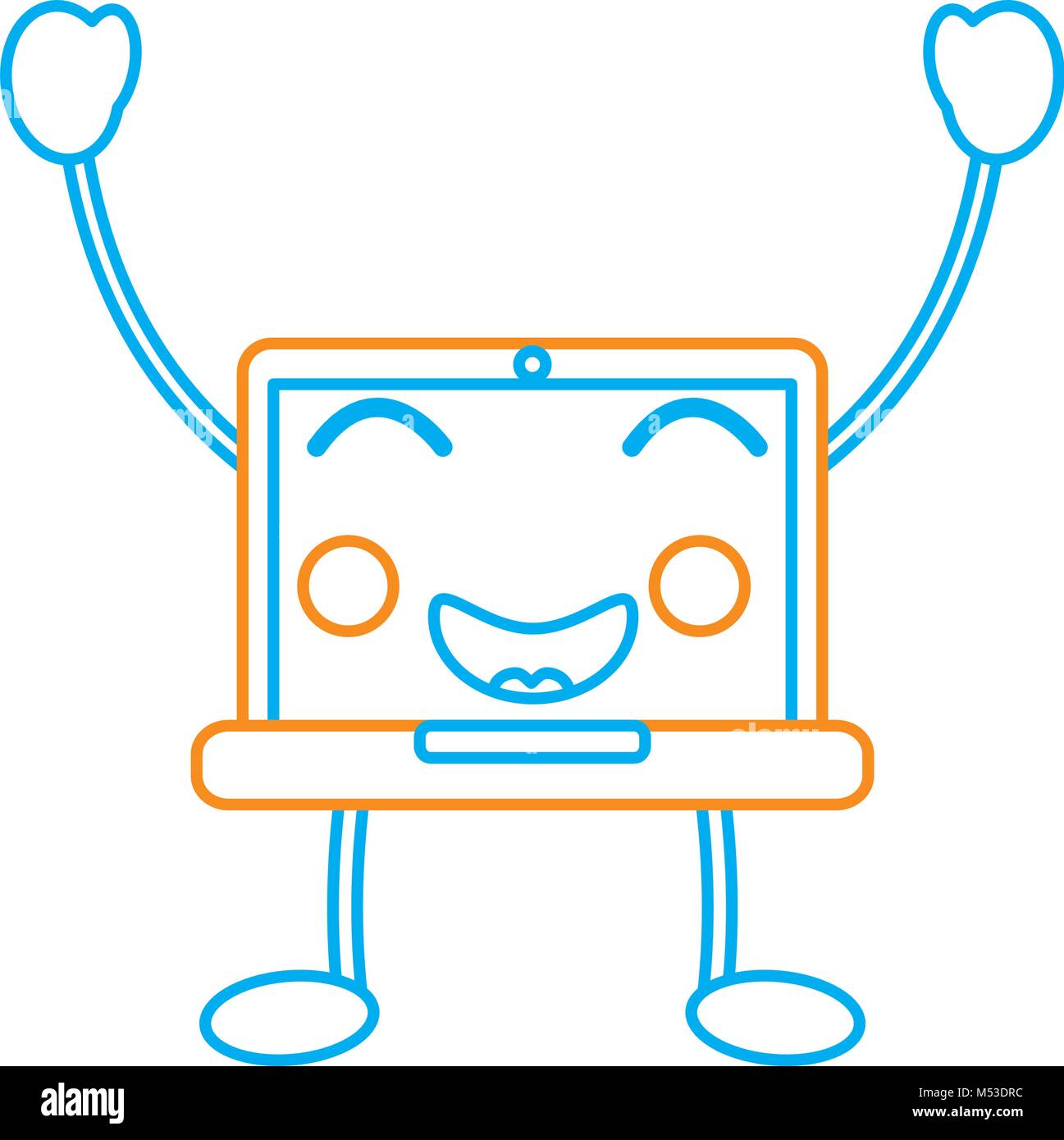 Laptop computer happy emoji hi-res stock photography and images - Alamy