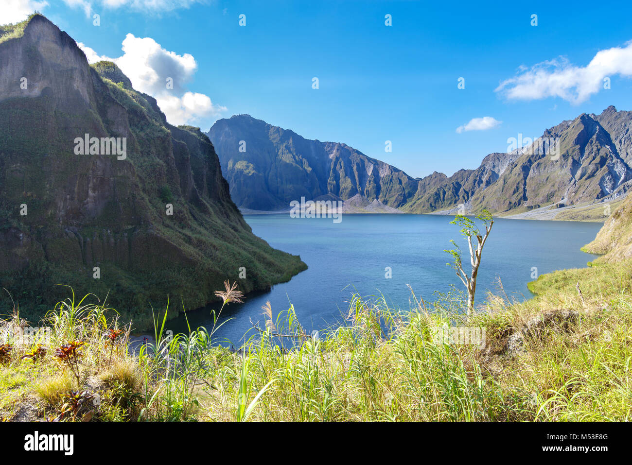 Beautiful landscape at Pinatubo Mountain Crater Lake, Philippines Stock ...