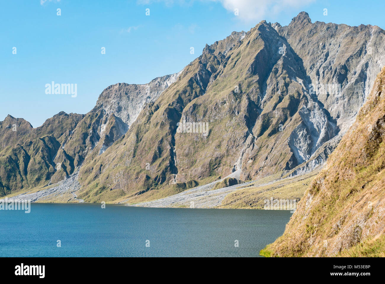 Beautiful landscape at Pinatubo Mountain Crater Lake, Philippines Stock ...
