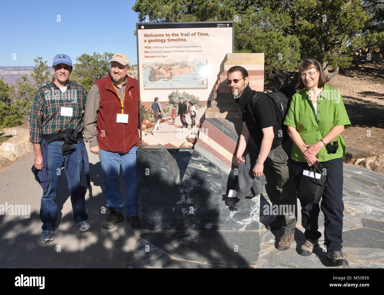 Grand Canyon Trail of Time Dedication mq. Trail of Time Grand Opening ...