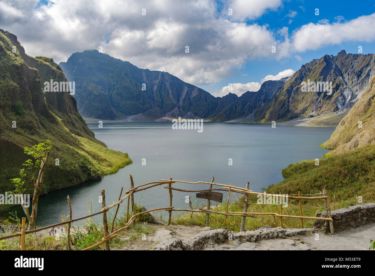 Beautiful landscape at Pinatubo Mountain Crater Lake, Philippines Stock ...