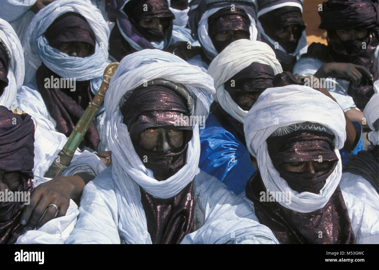 Mali. Anderamboukane, near Menaka. Sahara desert. Sahel. Tamadacht ...