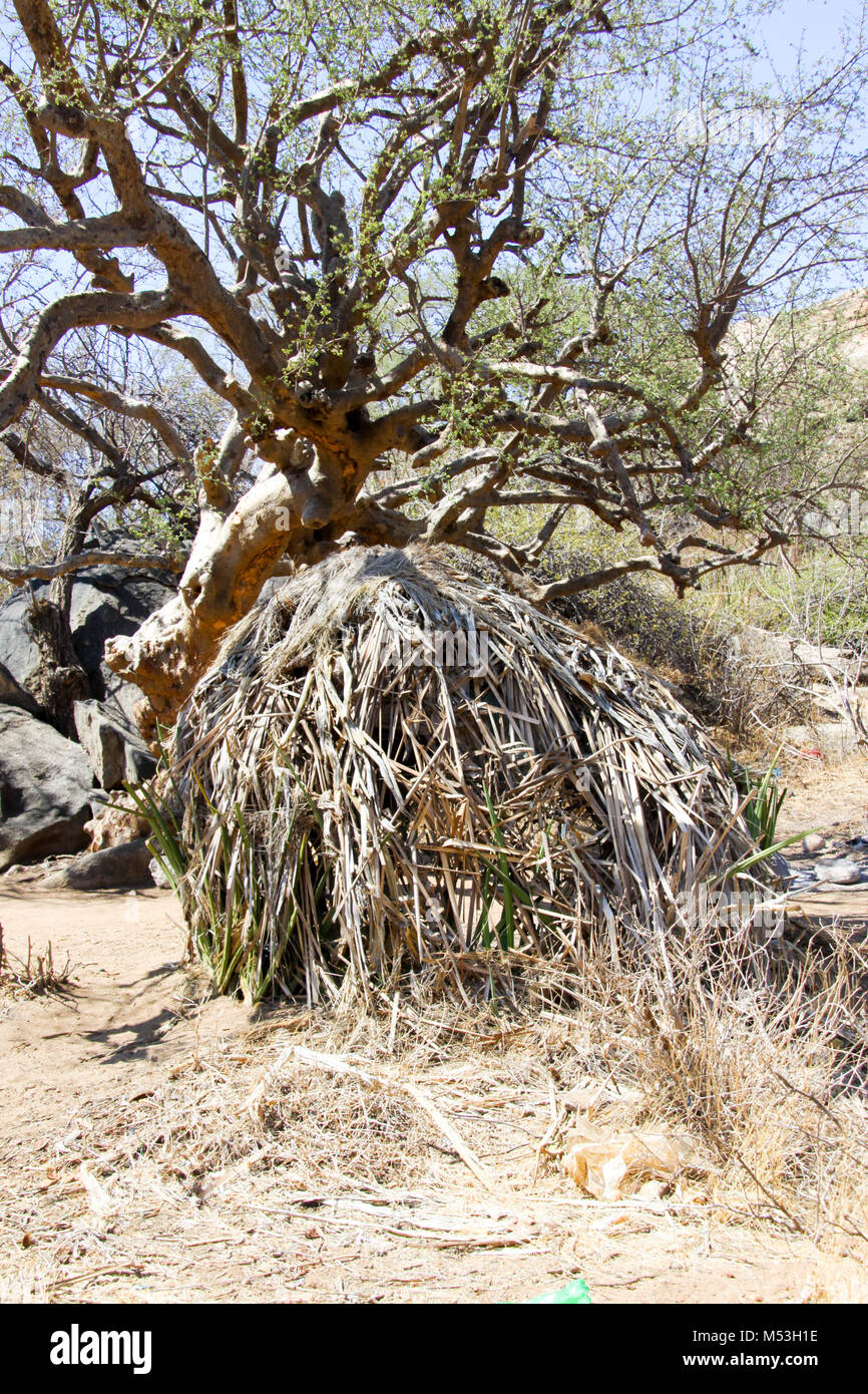 Straw thatched homes hadza tribe hi-res stock photography and images ...