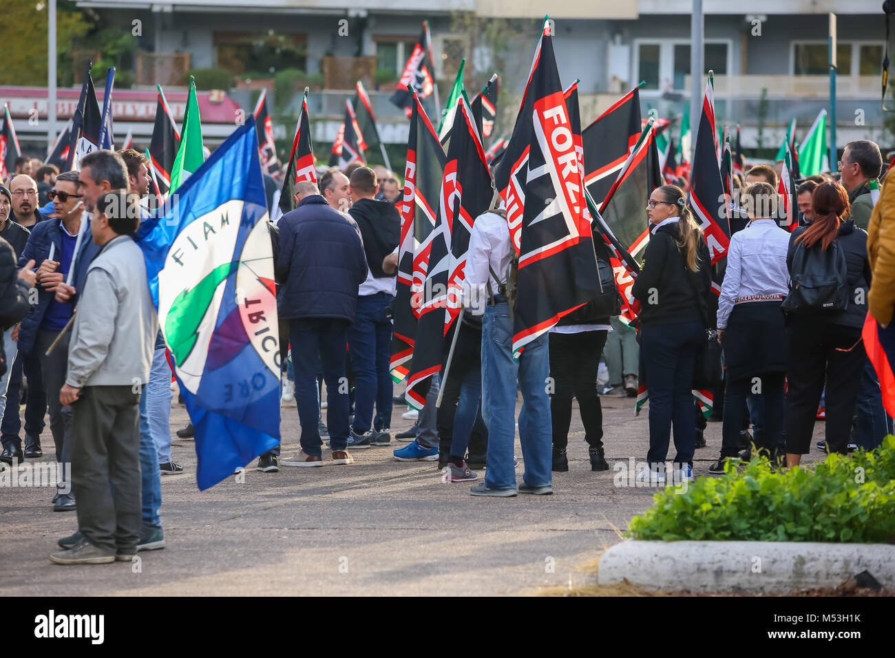 Rome, Italy 4 November 2017. Demonstration of the political movement ...