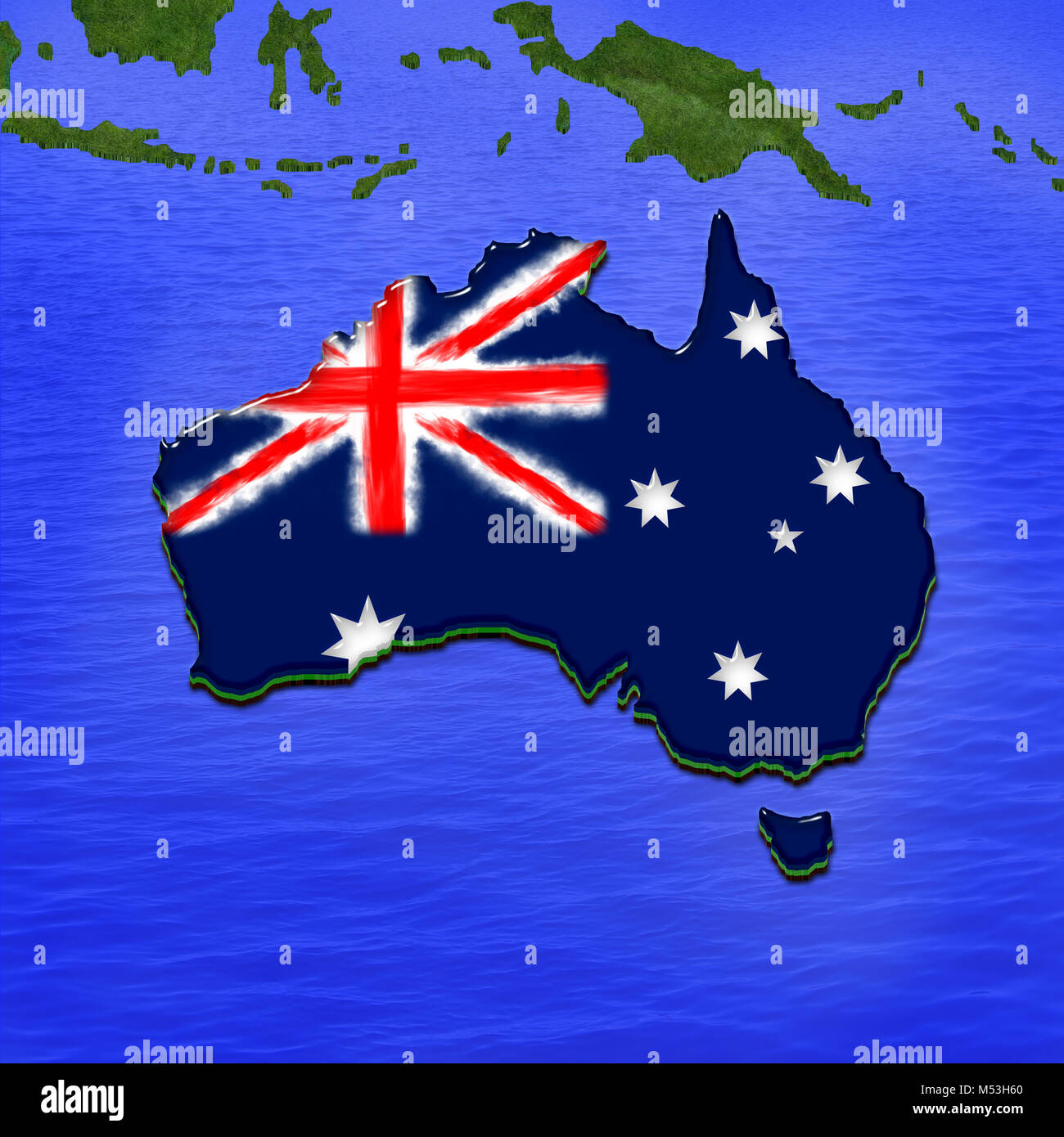 Australian flag hi-res stock photography and images - Alamy