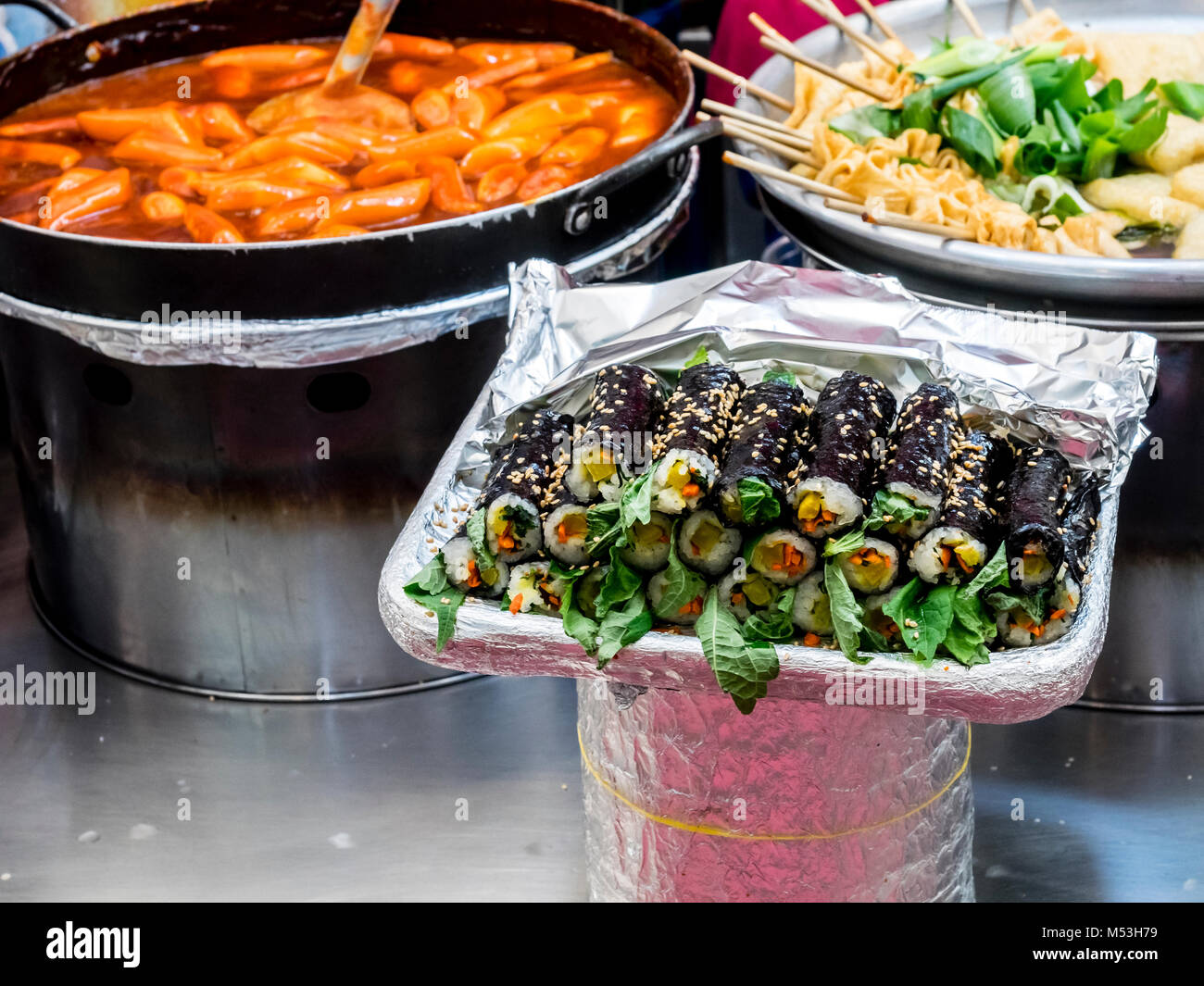 South Korean Food Kimbap Kimbap Or Gimbap Is Korean Roll