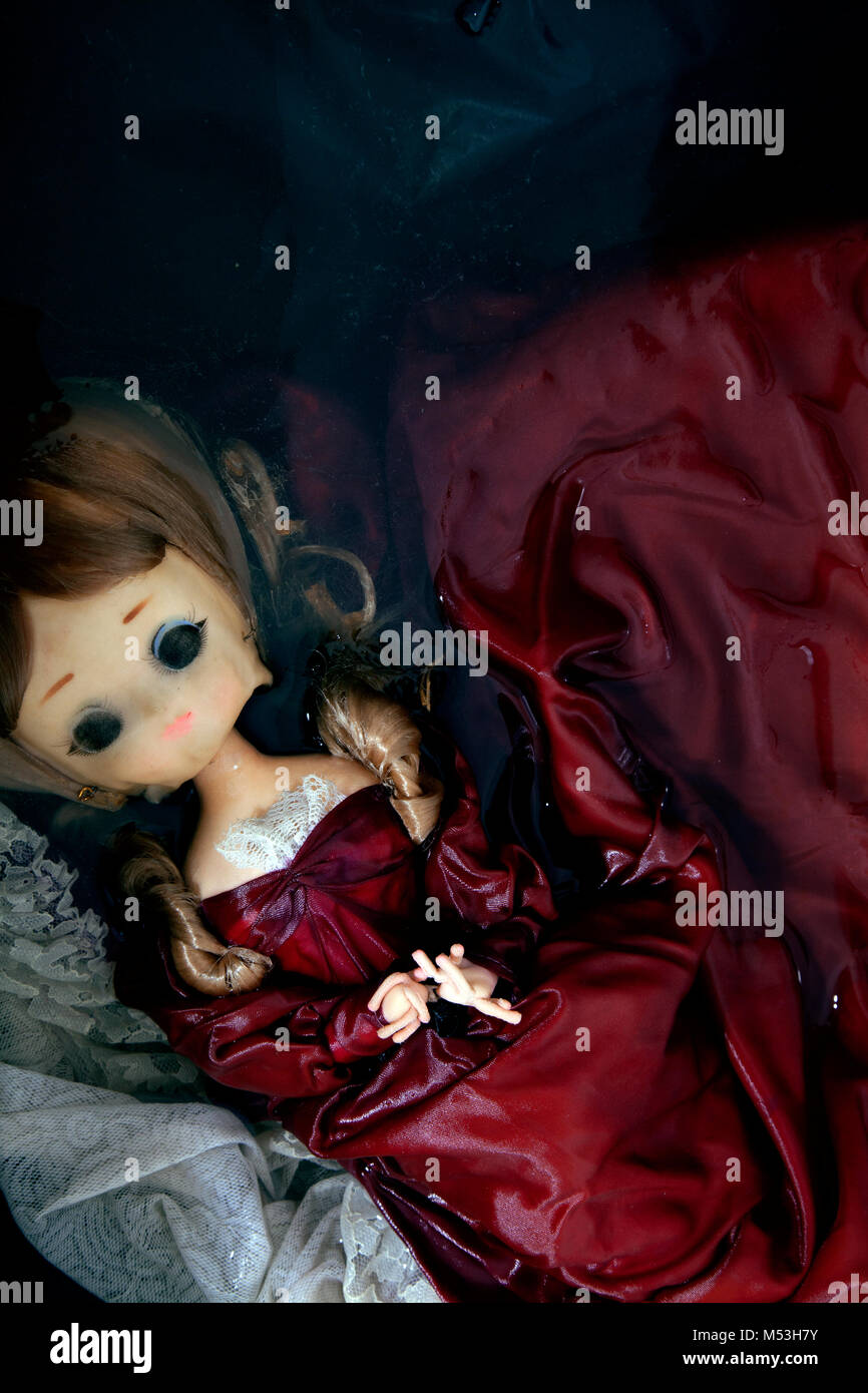 Sad doll face eyes hi-res stock photography and images - Alamy
