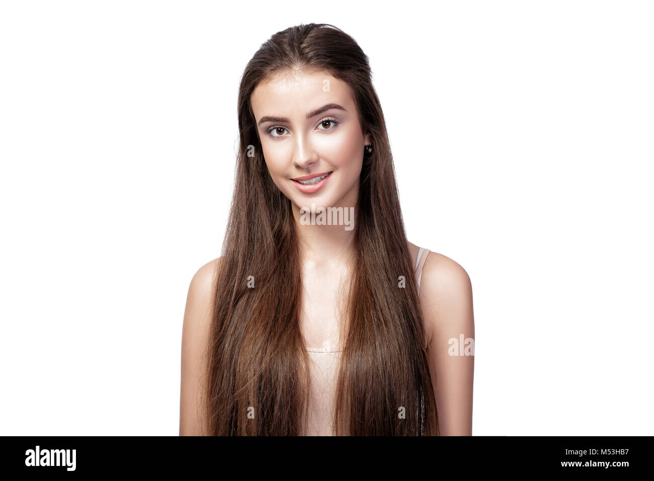 portrait of beautiful happy woman Stock Photo - Alamy
