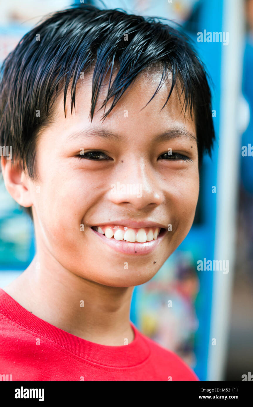 Boy in Parian, Cebu City, Philippines Stock Photo - Alamy
