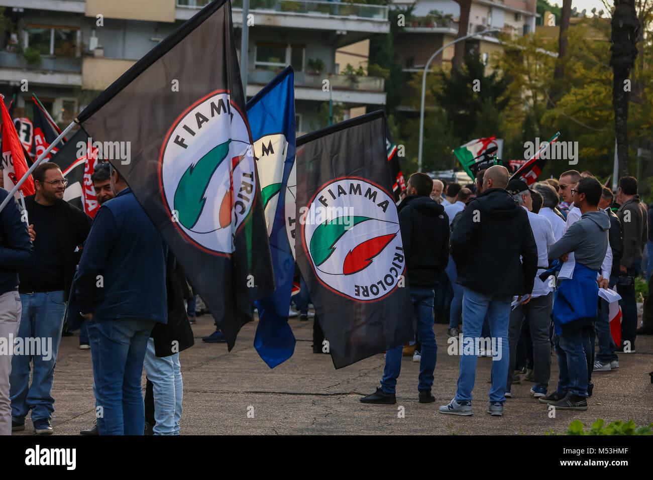 Rome, Italy 4 November 2017. Demonstration of the political movement ...