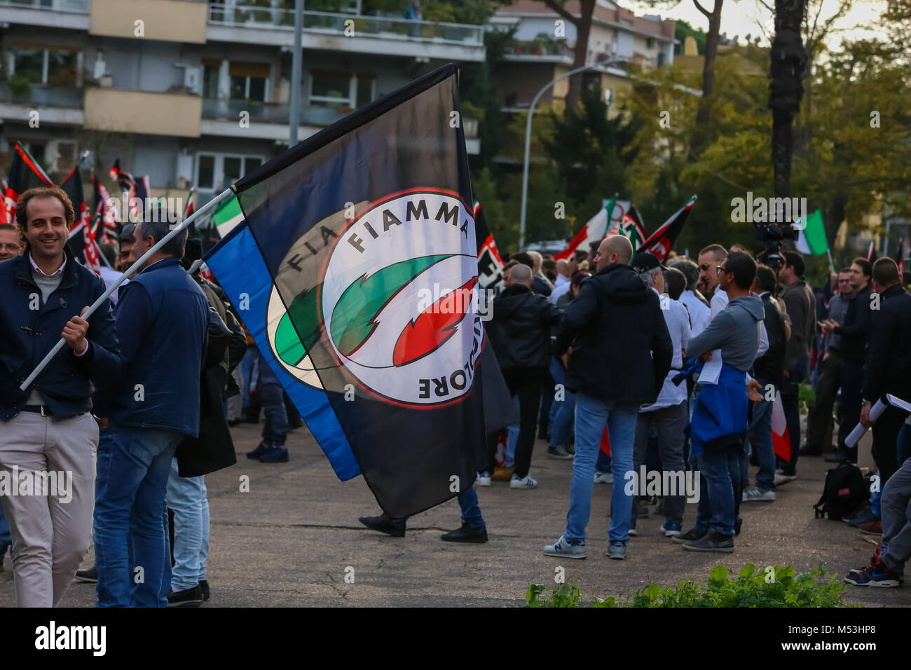 Rome, Italy 4 November 2017. Demonstration of the political movement ...
