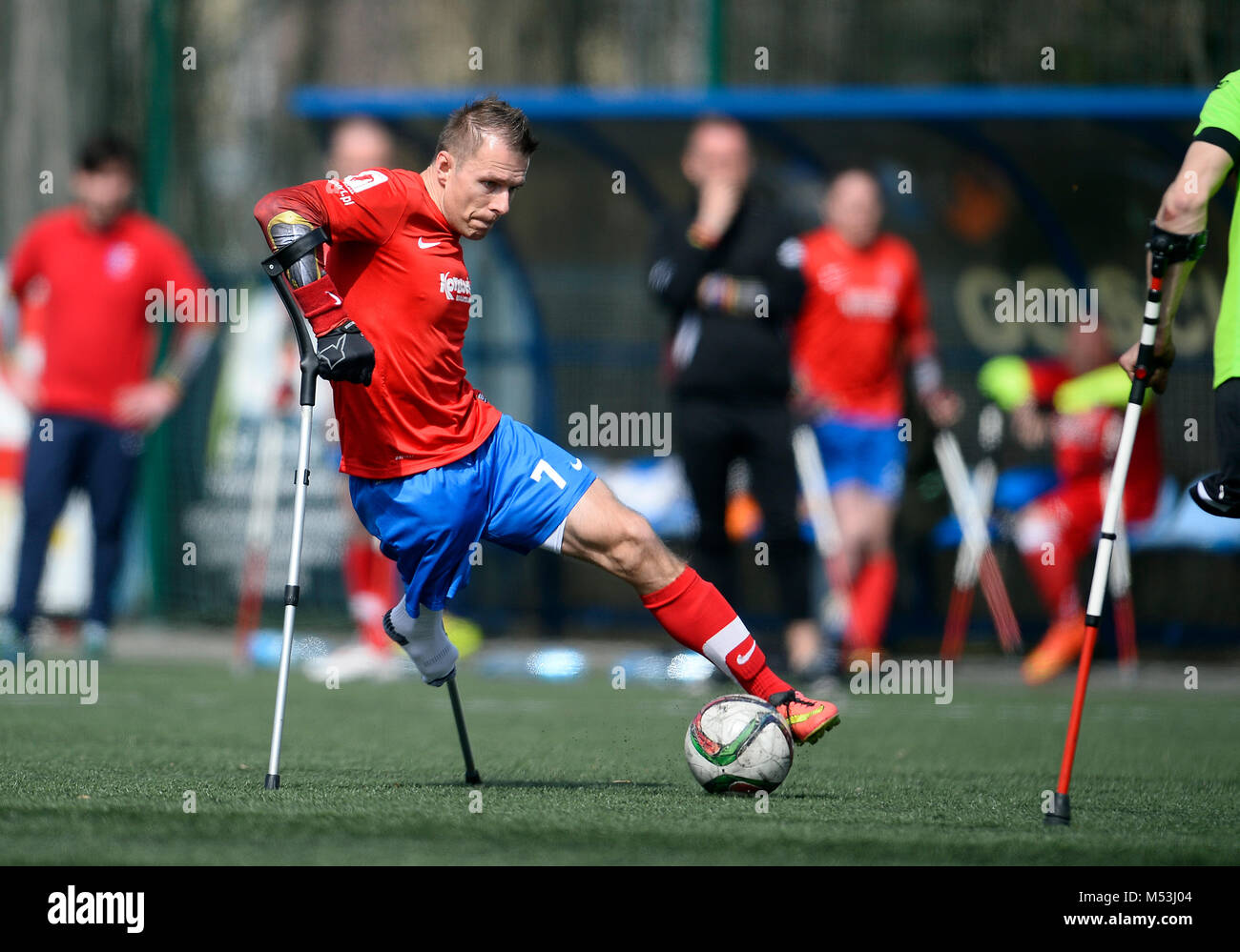 Disabled football team hi-res stock photography and images - Alamy