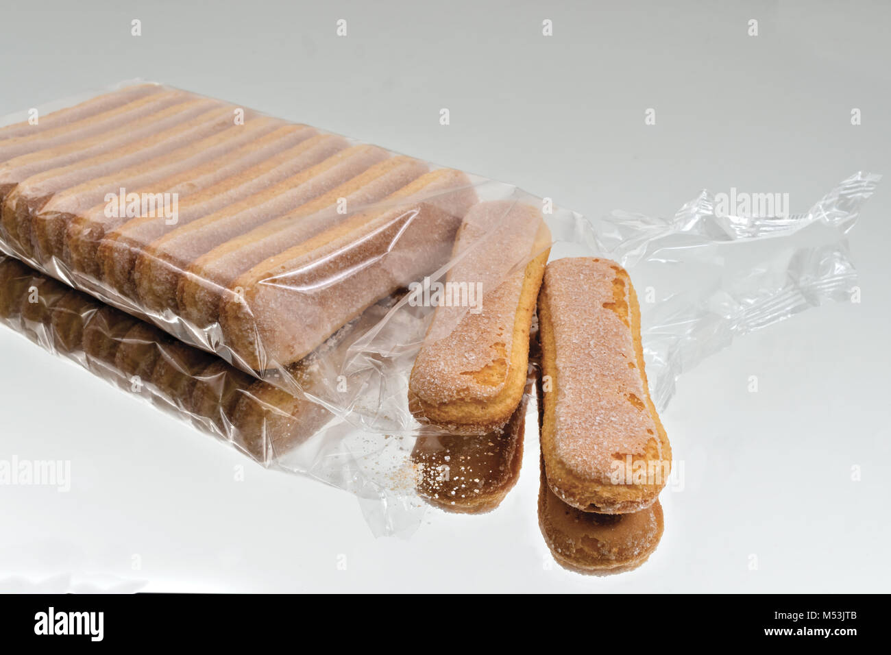 biscuits biscuits for dessert tiramisu open package Stock Photo - Alamy