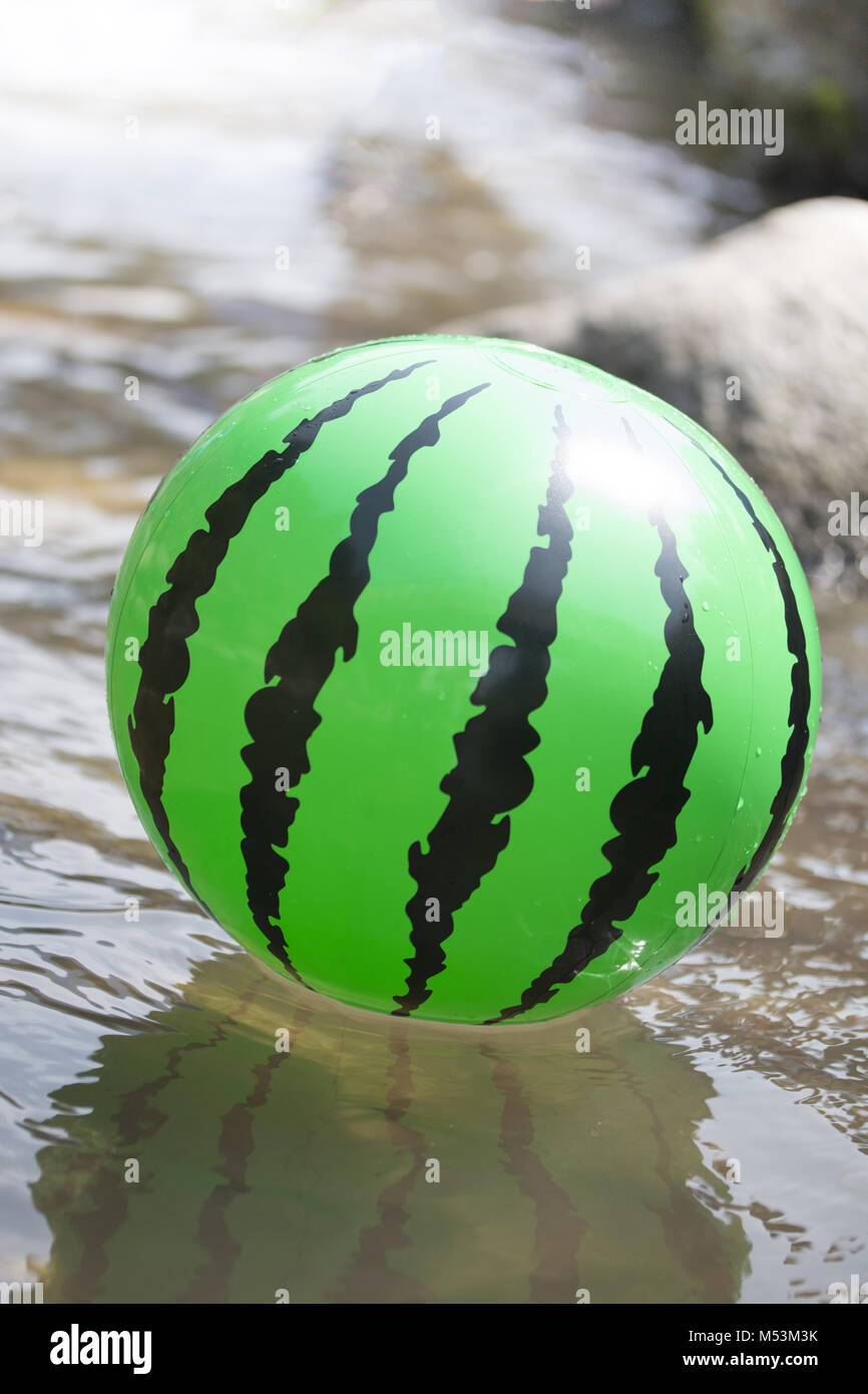 Watermelon pattern beach ball Stock Photo - Alamy