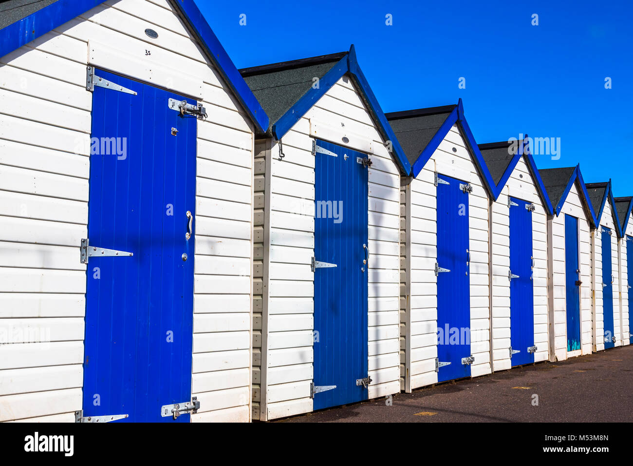 Colored changing huts bathing huts hi-res stock photography and images ...