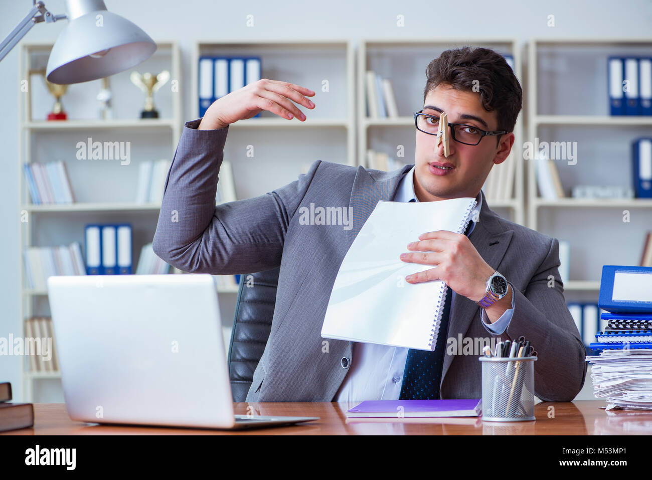 Businessman sweating hi-res stock photography and images - Alamy