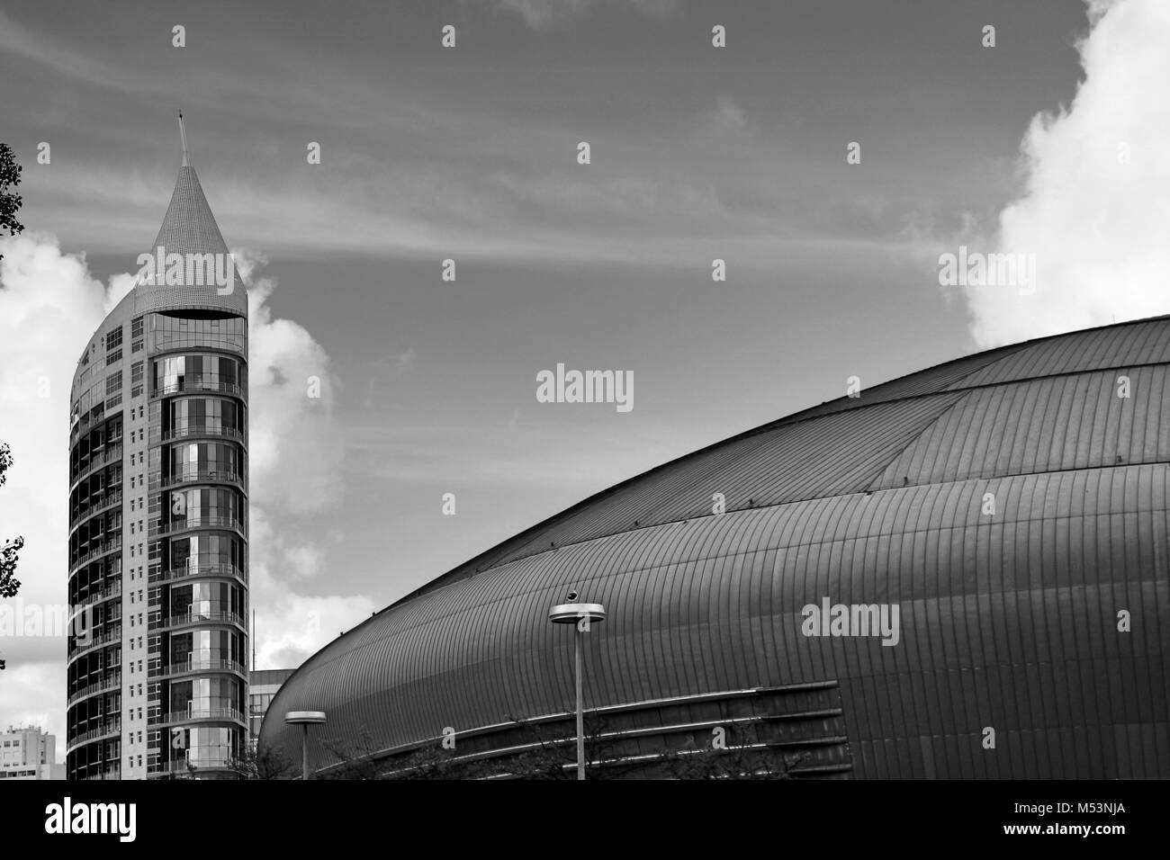 High angle view beautiful modern Black and White Stock Photos & Images ...