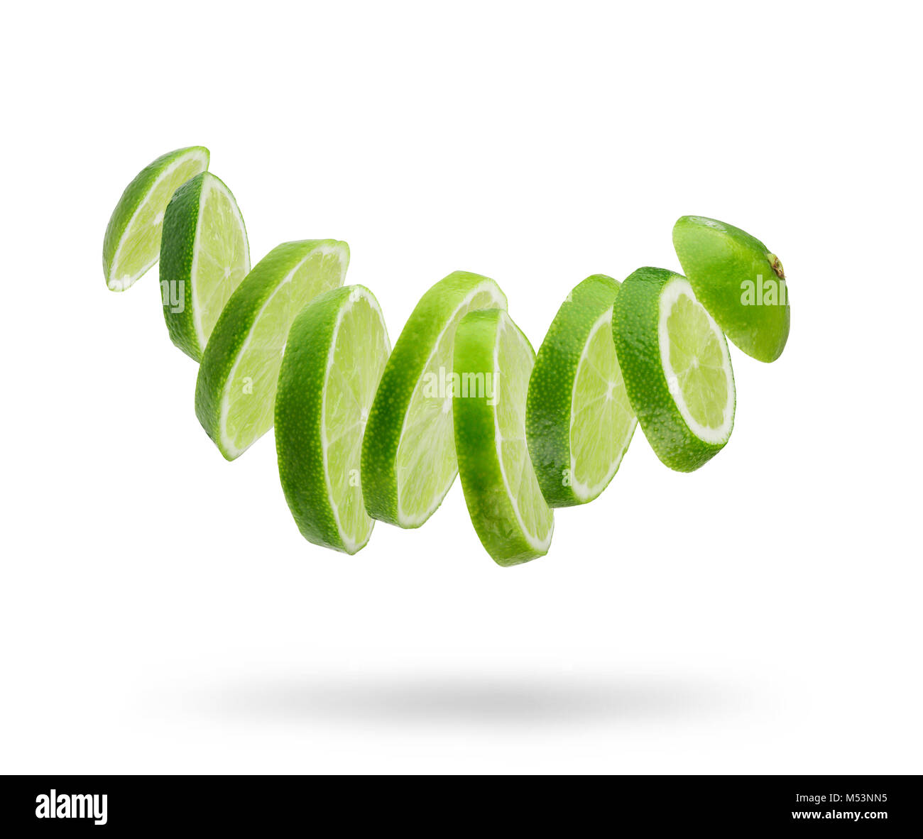 Round sliced lime juicy hi-res stock photography and images - Alamy