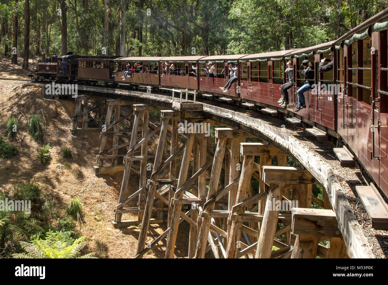 Puffing billy trestle bridge hi-res stock photography and images - Alamy