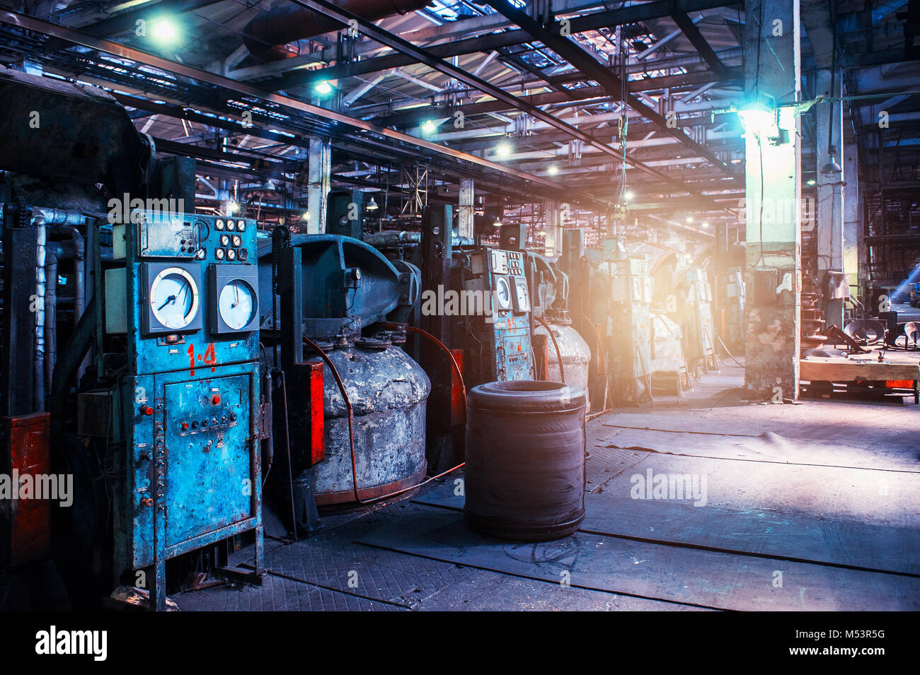 Industrial zone background Stock Photo - Alamy
