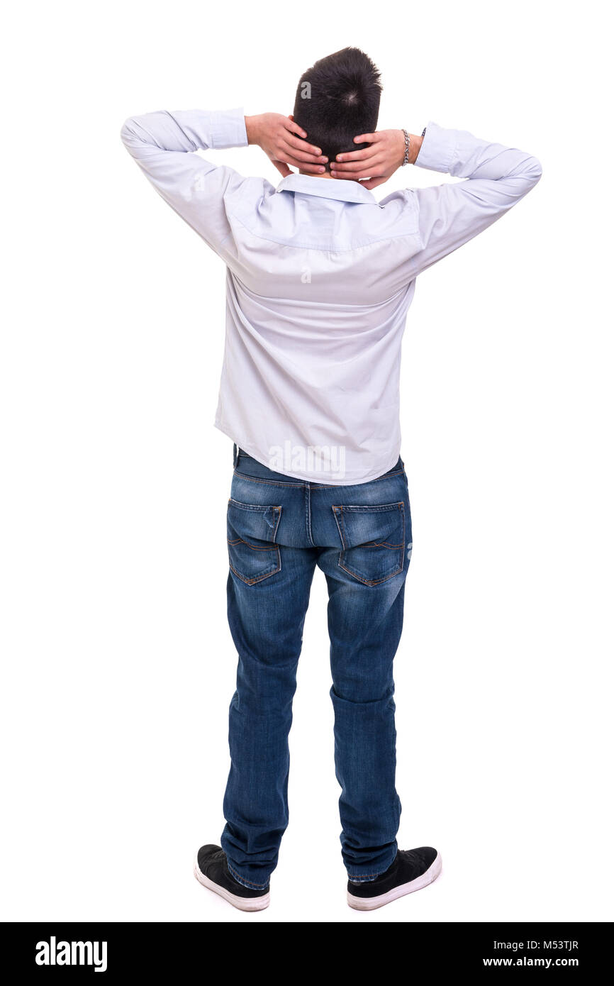 Head Turned Looking Back Male High Resolution Stock Photography and ...