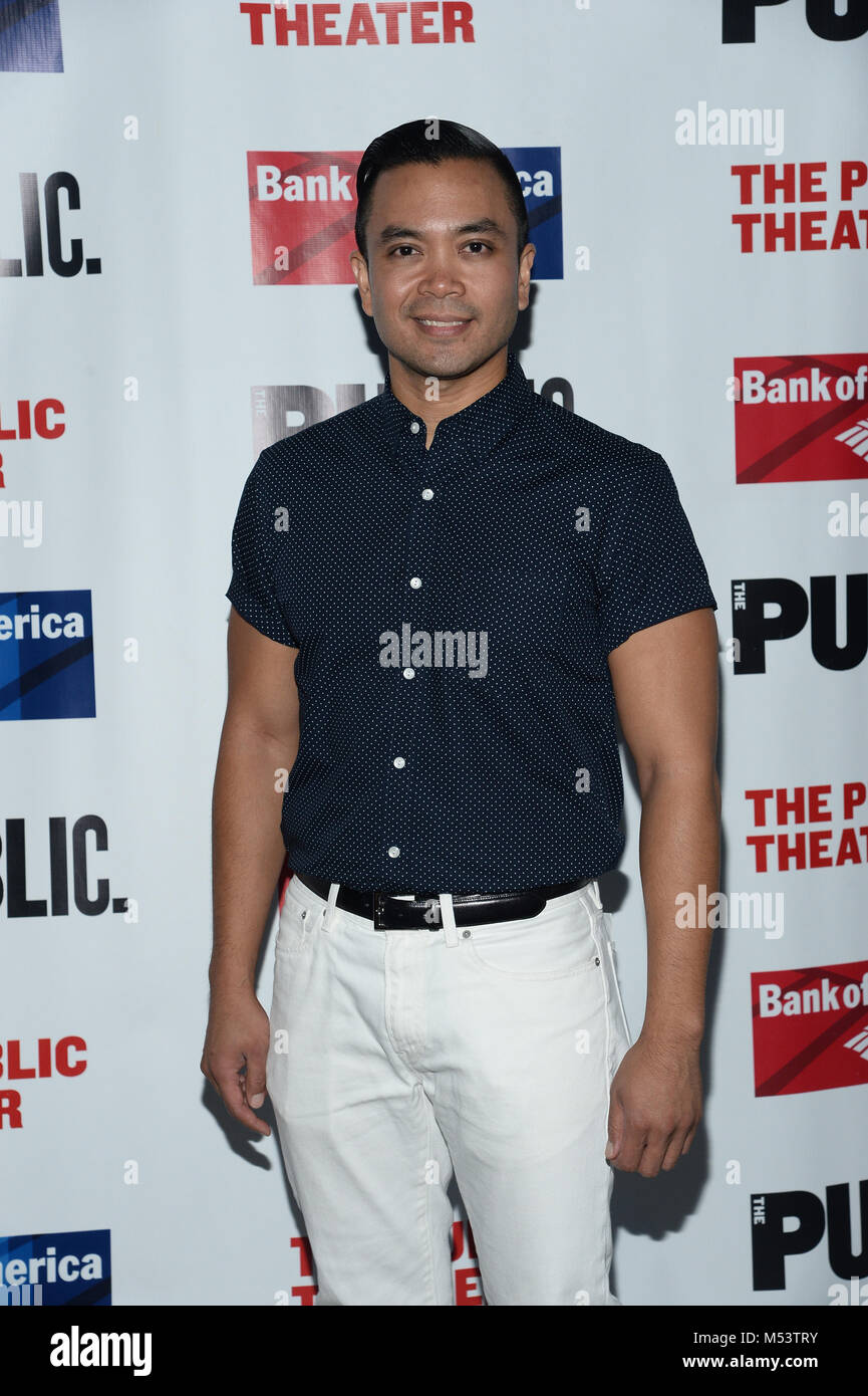 NEW YORK, NY - AUGUST 10: Actor/singer Jose Llana attends The Public ...