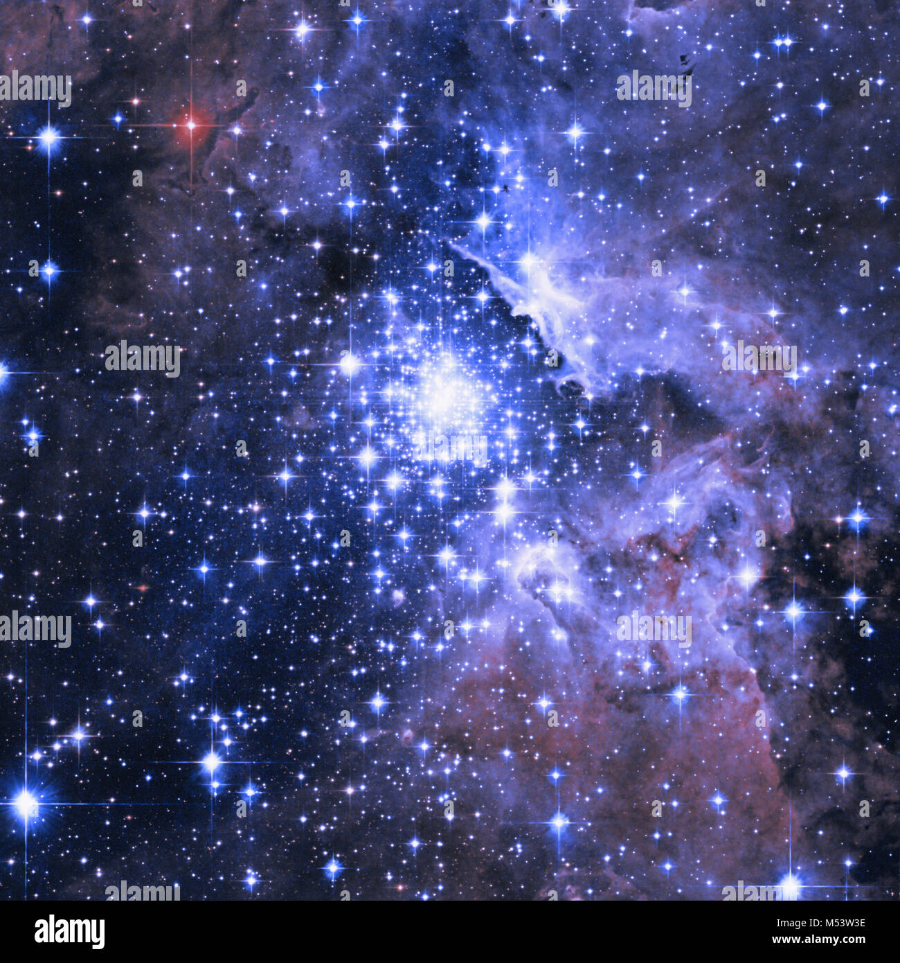 Star cluster. Star forming region NGC 3603. Elements of this image furnished by NASA. Retouched ...
