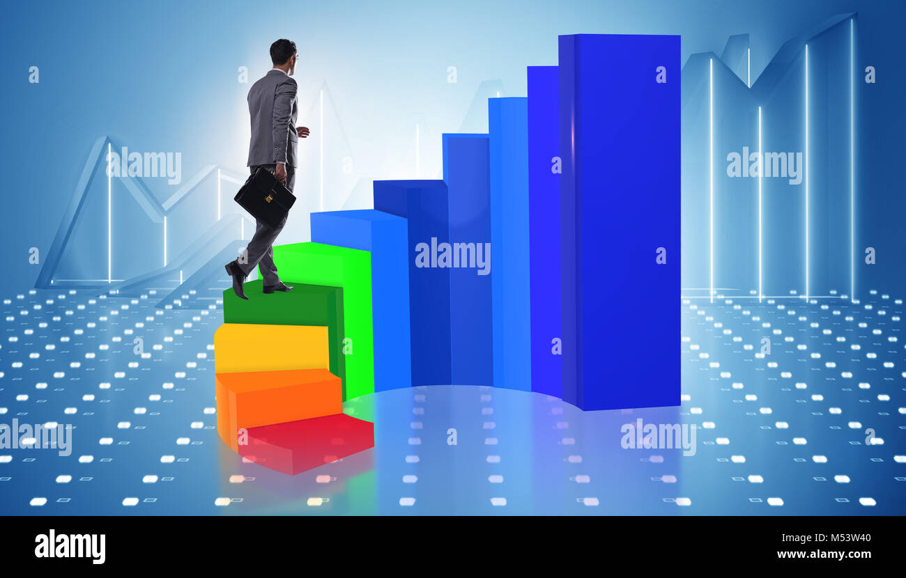 Career development with stairs in business concept Stock Photo - Alamy