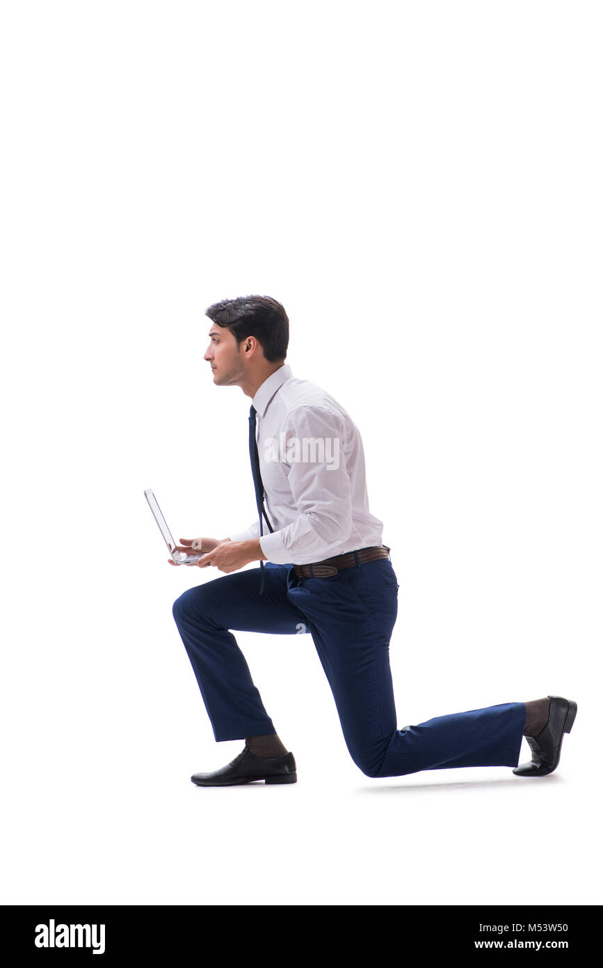 Person Kneeling Side View