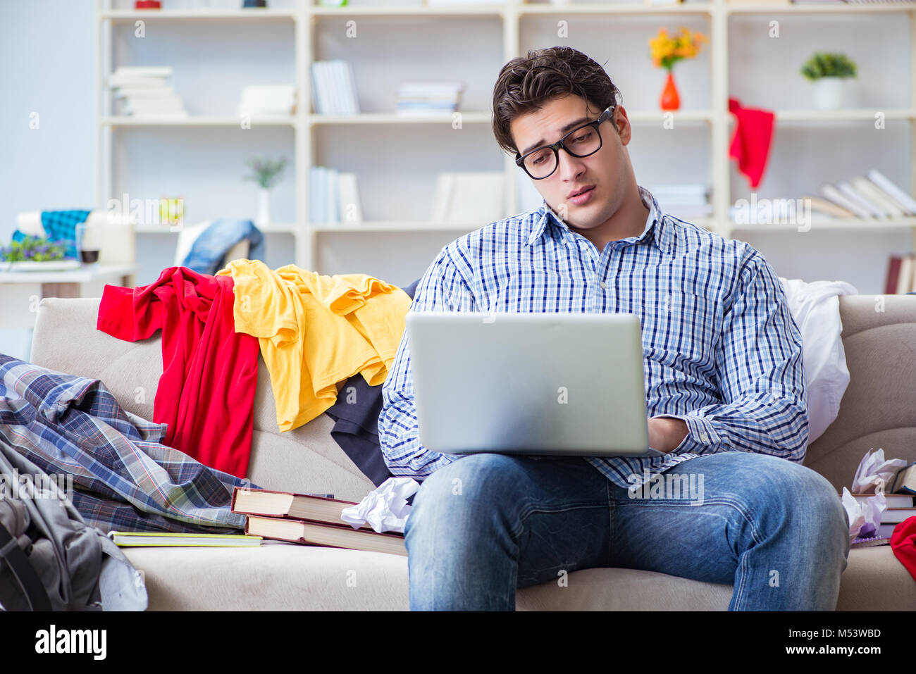 Unhappy teenager and class room hi-res stock photography and images - Alamy