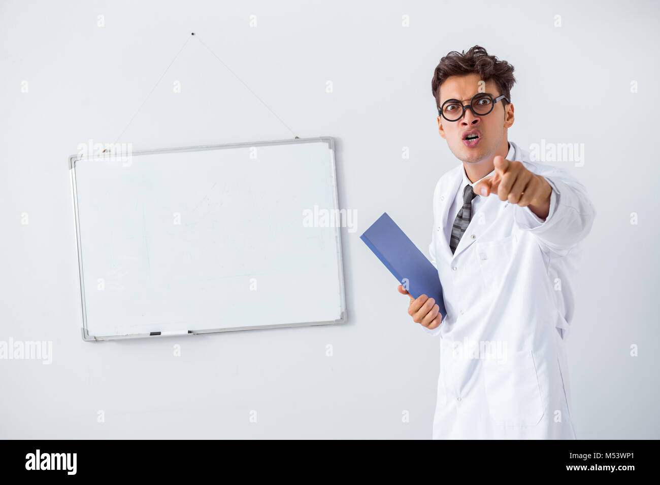 Male doctor making presentation hi-res stock photography and images - Alamy