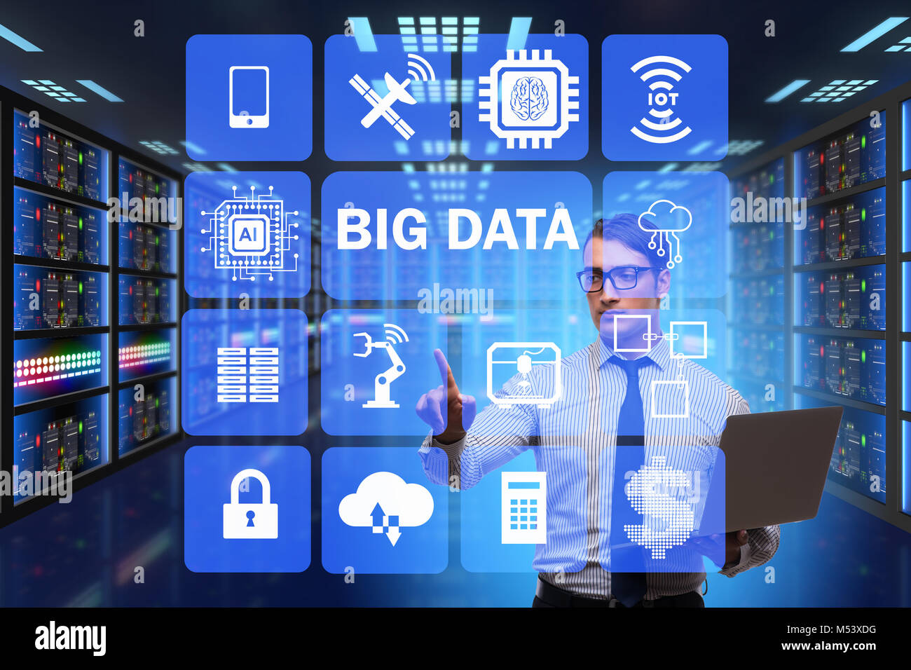 Big data computing concept of modern IT technology Stock Photo - Alamy