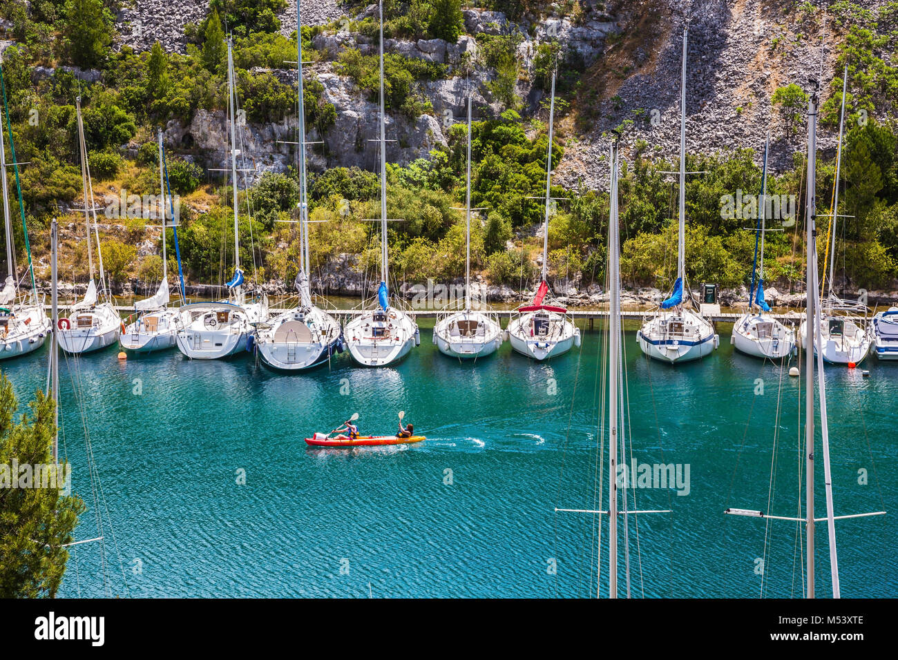 Small fjord in Calanque Stock Photo - Alamy