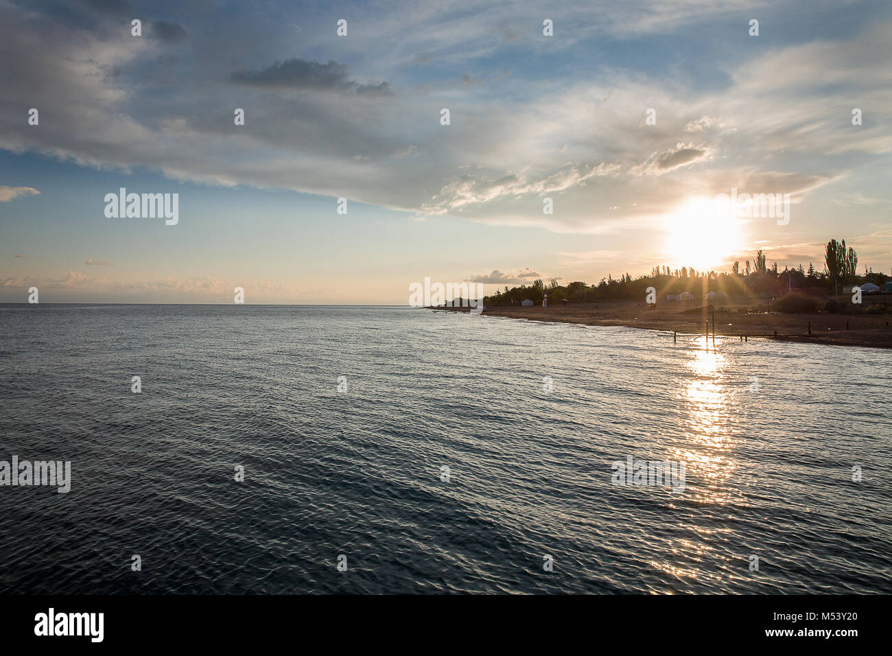 Lake Issyk-kyl , Kyrgyzstan Stock Photo - Alamy