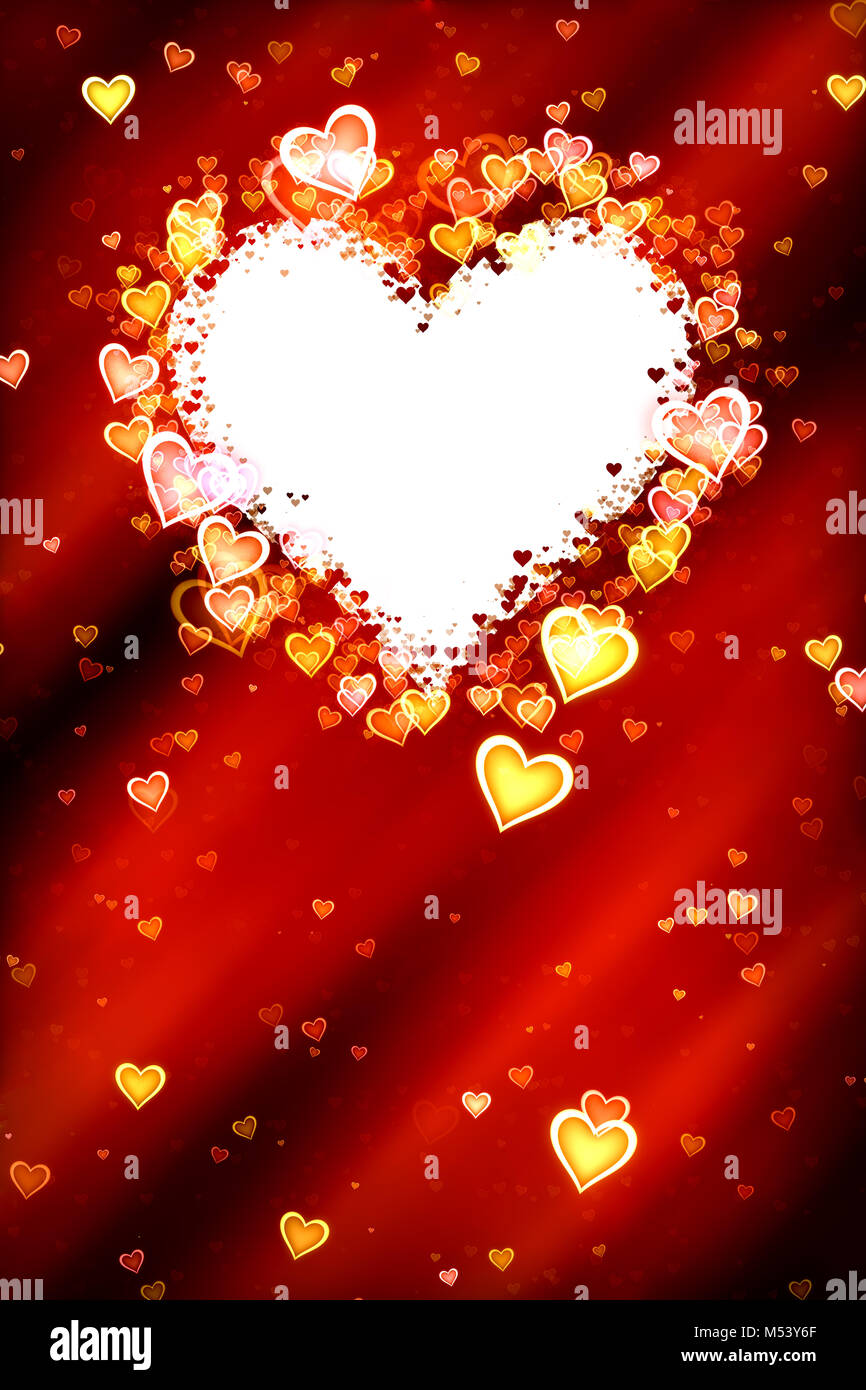 red heart shaped frame Stock Photo - Alamy