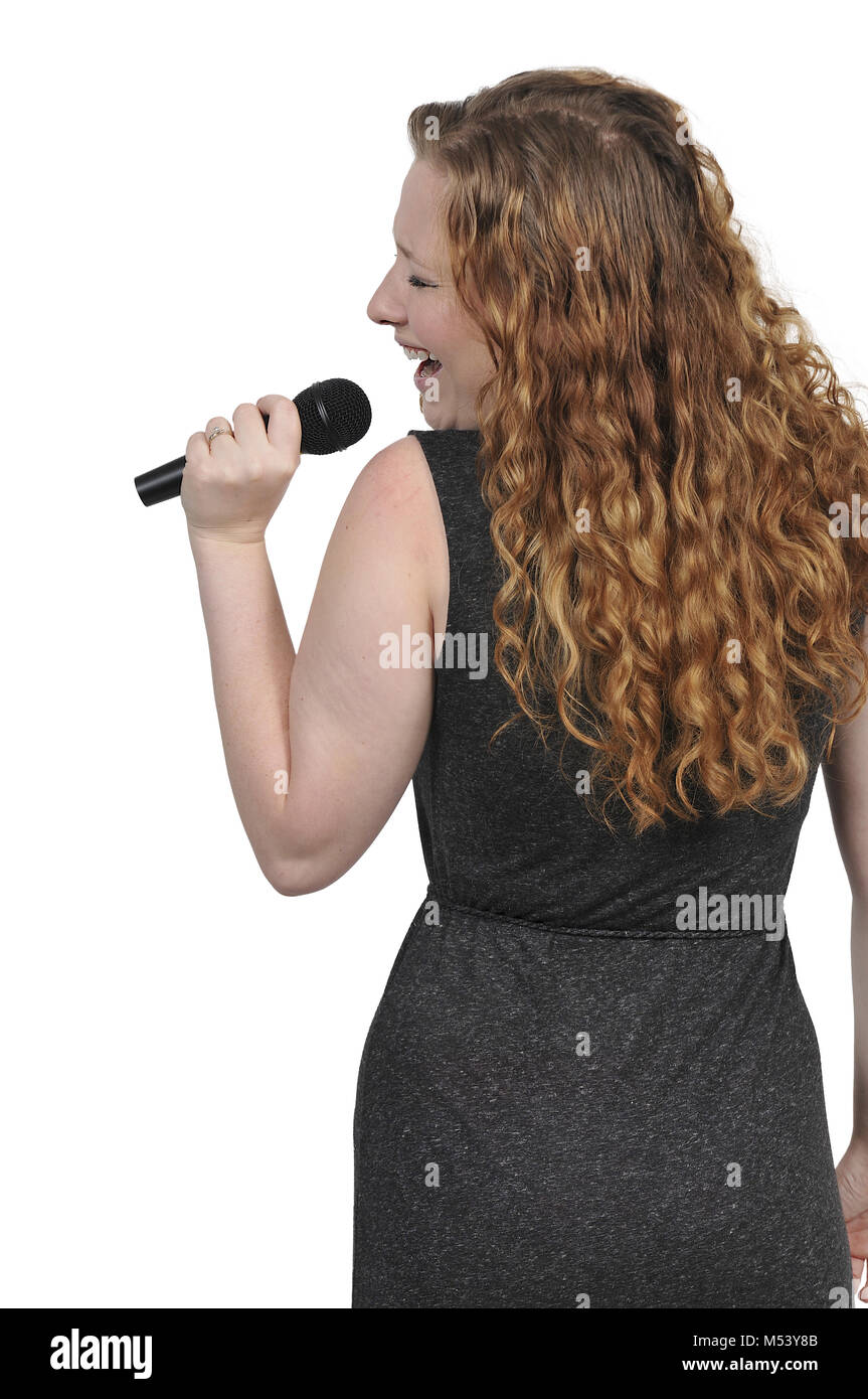 Female singer performing at jazz club hi-res stock photography and ...