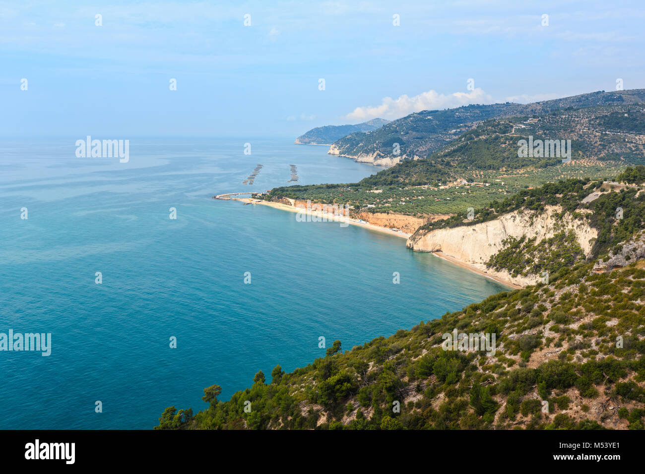 Summer sea coast Cala Rosa, Italy Stock Photo - Alamy