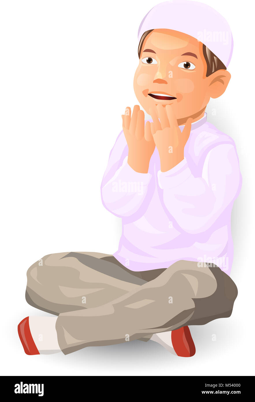 Vector illustration muslim kid praying hi-res stock photography and ... Vector illustration muslim kid praying hi-res stock photography and ...