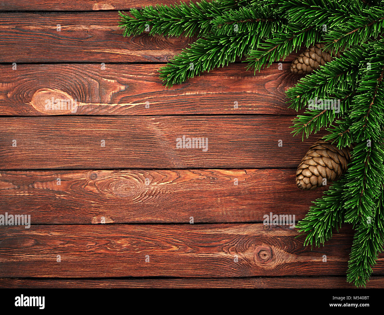 3D rendering dark christmas wooden background Stock Photo - Alamy