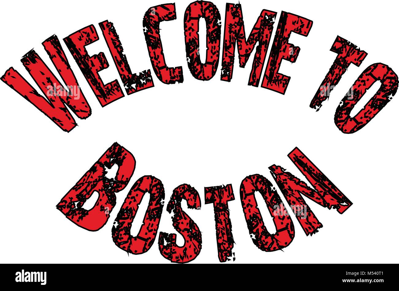 Boston stamp Stock Vector Images - Alamy