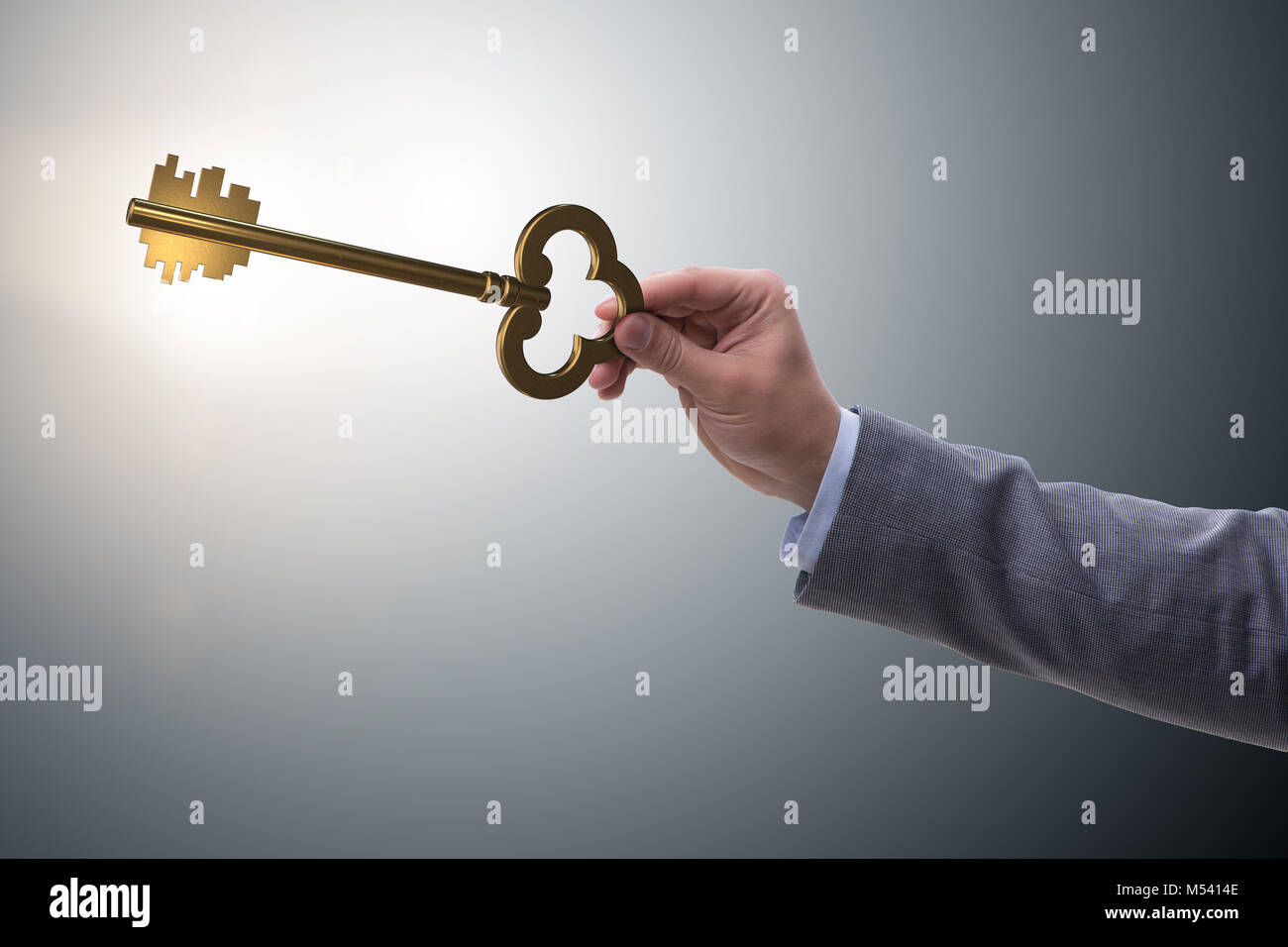 Concept with key to success illustration Stock Photo - Alamy