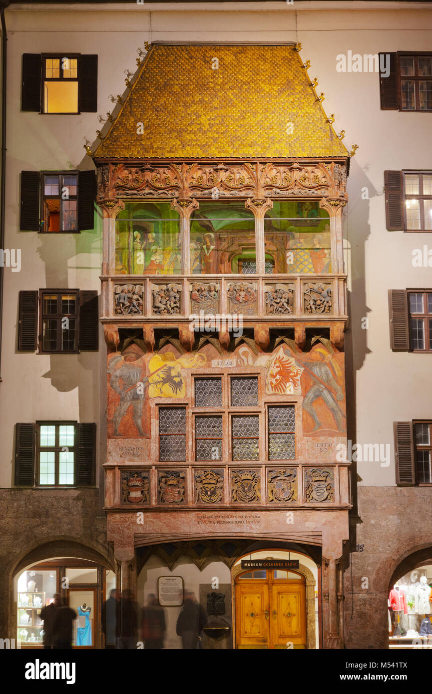 Famous golden roof - Innsbruck Austria Stock Photo - Alamy