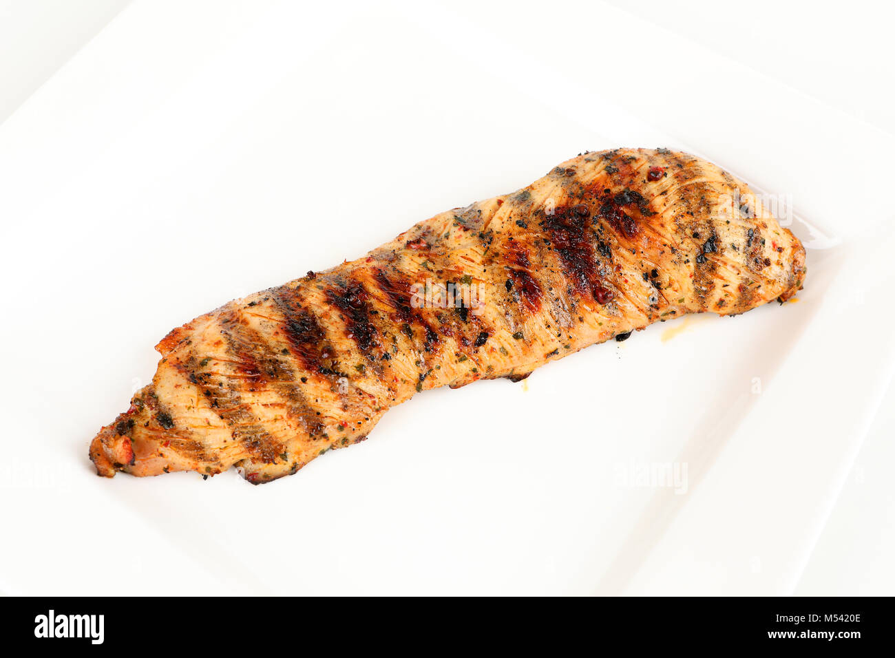 grilled turkey steak Stock Photo - Alamy