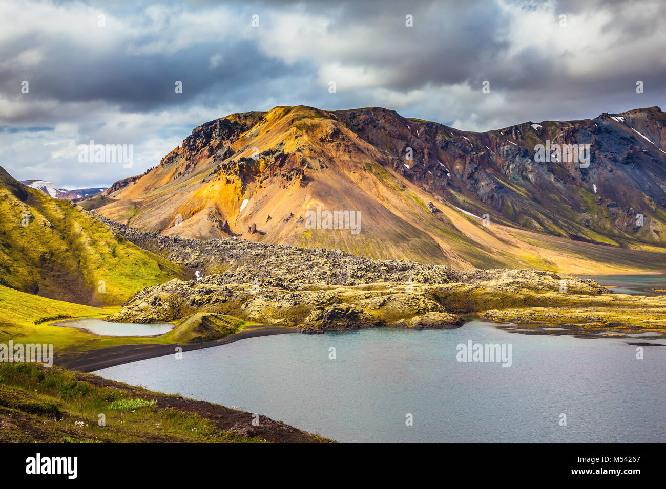 Blue water of the lake Stock Photo - Alamy