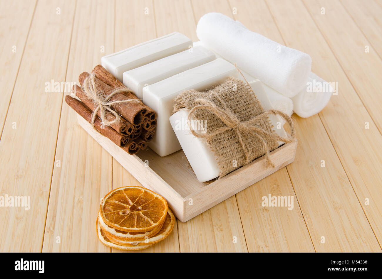 Healthy lifestyle concept with aromatic soaps Stock Photo - Alamy