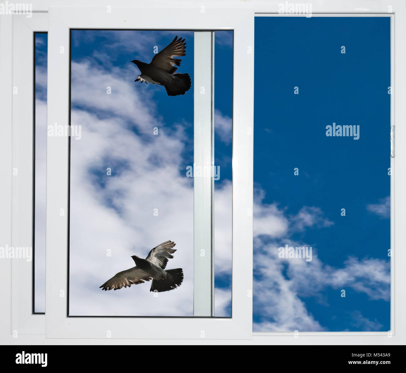 open window cloud sun Stock Photo - Alamy