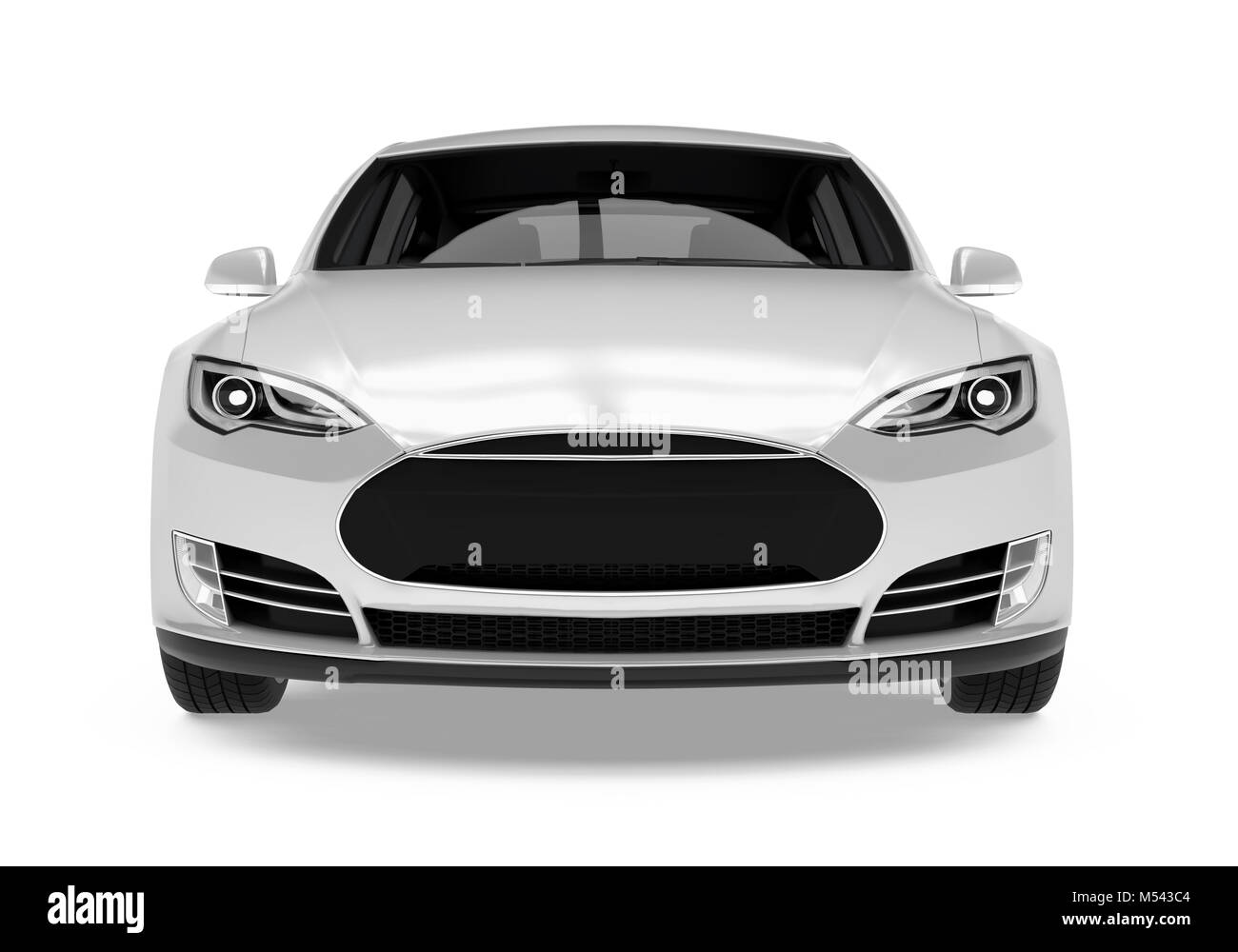 Silver sedan vehicle Black and White Stock Photos & Images - Alamy